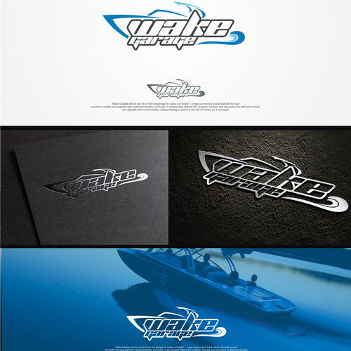 Create a Hot Rod /Surf style logo for Wake Boat Website | Logo design ...