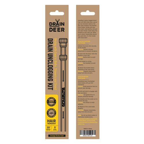 Guaranteed! stylish kraft blister packaging for drain deer: drain ...