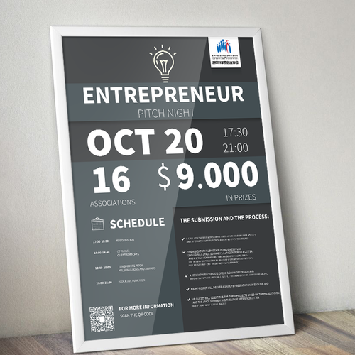 Create a poster for an entrepreneurs pitch night | Poster contest