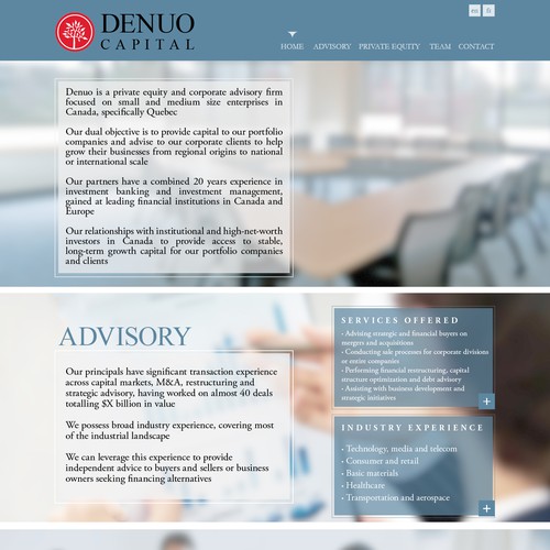 Designs | Create a slick but subtle website design for a start-up ...