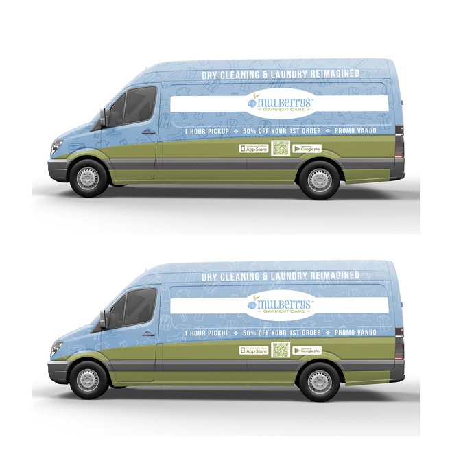 Van wrap for innovative dry cleaning & laundry company | Car, truck or ...