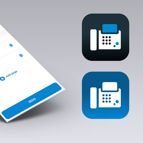 Design a beautiful and professional icon for a fax-sending app | Icon ...