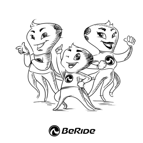 BeRide mascot - outdoor activities enthousiast | Character or mascot ...