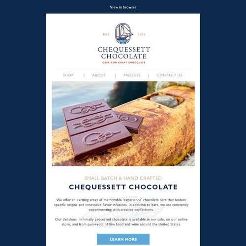 Designs | Design a nautical email template for a craft chocolate ...