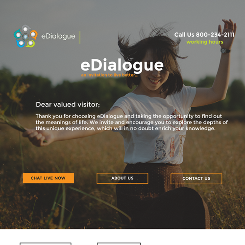 Create a good looking web page. | Landing page design contest