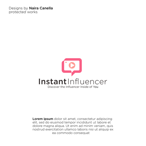 Designs | Instant Influencer Logo | Logo design contest