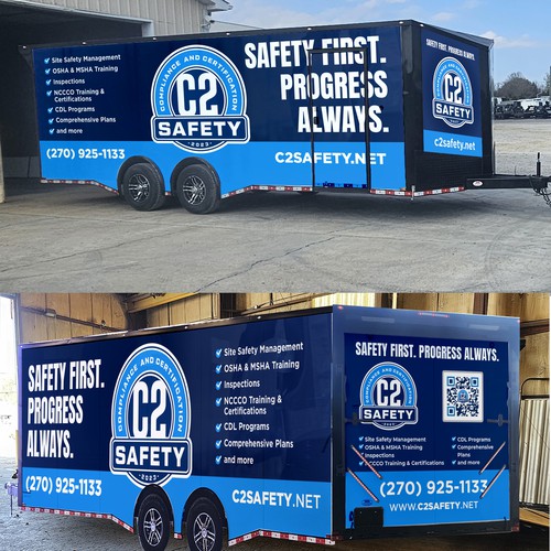 Designs | FULL Trailer Wrap - Construction Safety Company | Car, truck ...