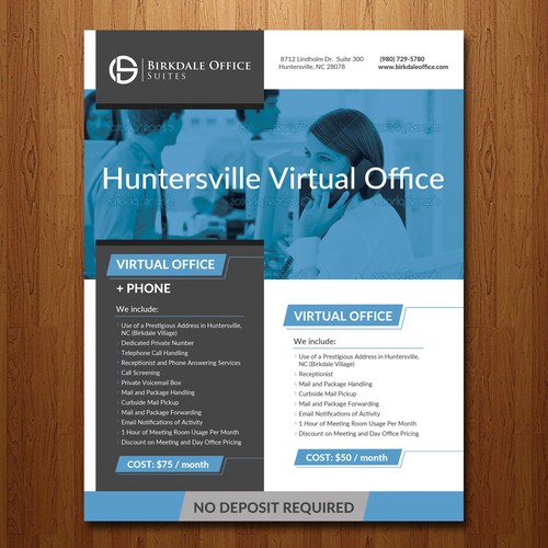 Virtual Office Flyers | Postcard, flyer or print contest