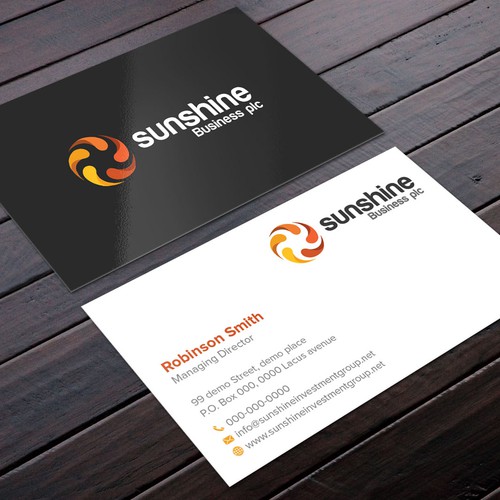 Sunshine | Business card contest