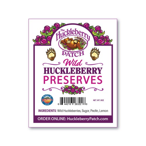 Designs | design a label for Wild Huckleberry Preserves! Unique product ...