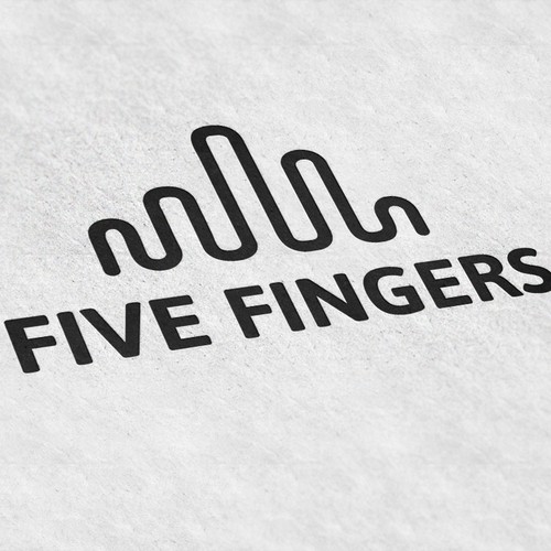 Five Finger Logo Five Fingers Stock Vector Illustration And Royalty