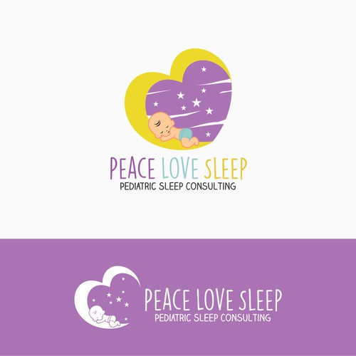 Design a calm and peaceful logo for Peace Love Sleep, Pediatric Sleep ...