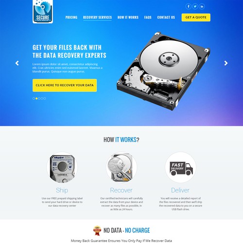 Creative Homepage Design Needed for Tech Company | Web page design contest