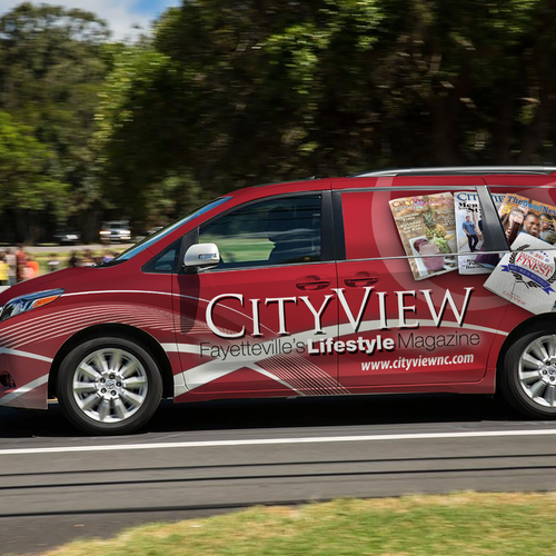 Designs | Vehicle wrap for magazine publisher | Car, truck or van wrap ...