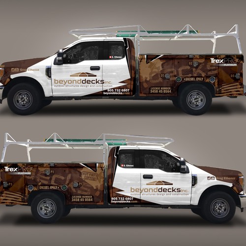 Stealth work truck wrap design. | Car, truck or van wrap contest