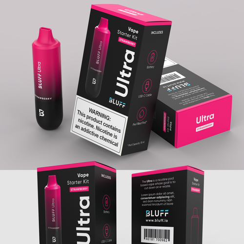 Designs | Vape packaging for a new more eco friendly vaping company ...