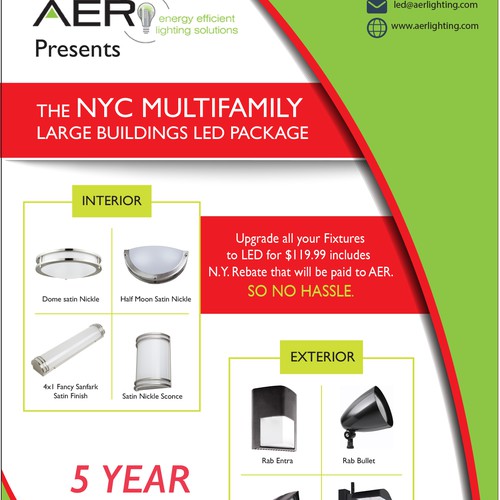 AER Lighting Flyer | Poster contest