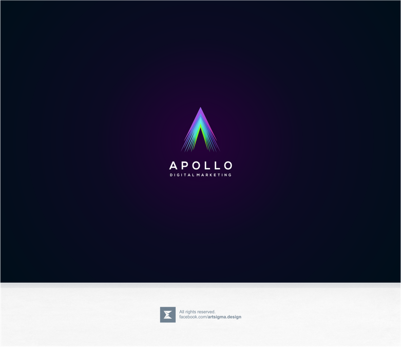 Create an abstract or space themed logo for Apollo Digital Marketing ...