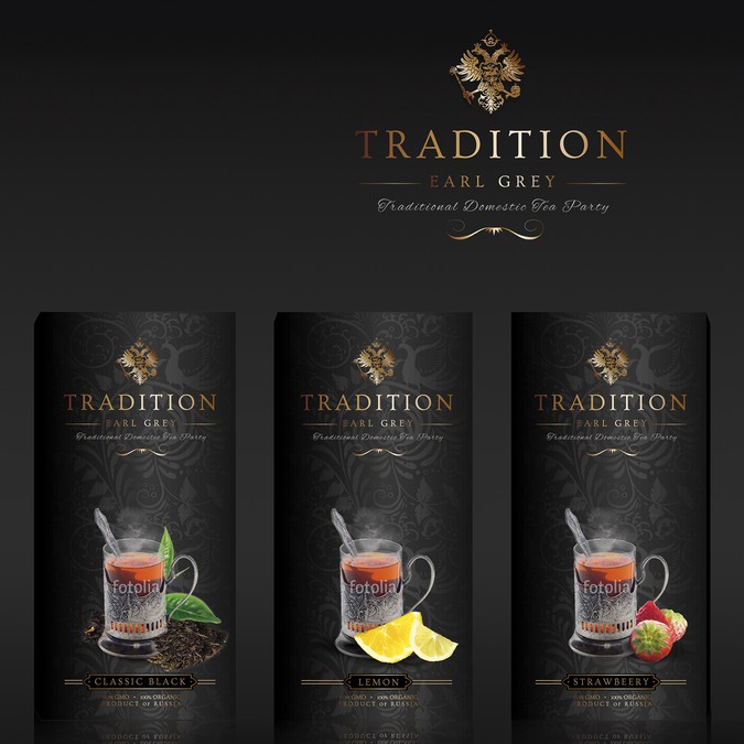 Create a natural tea packaging design emphasizing the traditional ...