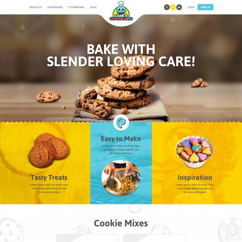 Create an exciting web page for an awesome cookie company | Landing ...