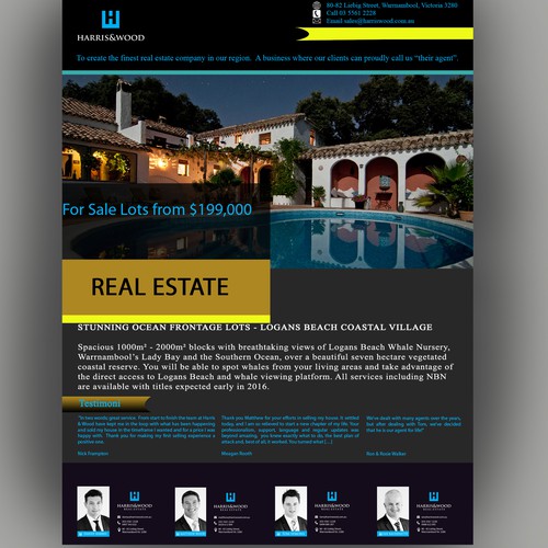 Design a newspaper template for Real Estate advertising | Other ...