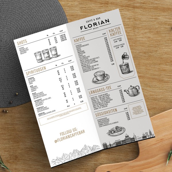 Design our new and modern menu card | Menu contest | 99designs