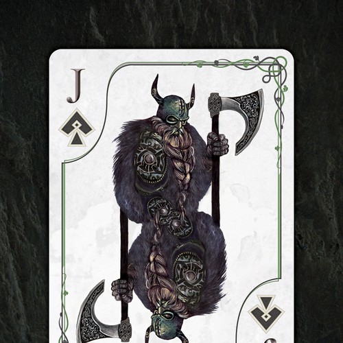 Illustrations for a new Viking Themed Playing Card Deck! | Illustration ...