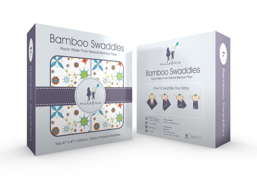 Create a Product Packaging for Bamboo Muslin Swaddle Blankets | Product ...