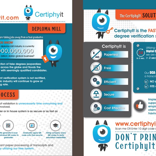 Designs | Degree Verification Infographic / Format: 8.5"x11" single or ...