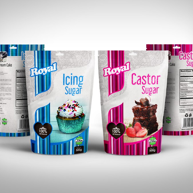 ROYAL ICING / CASTOR SUGAR | Product label contest