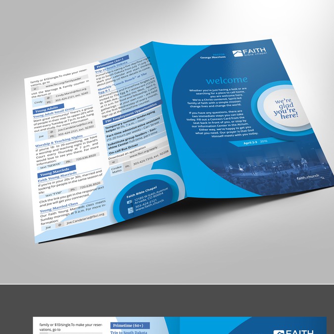 Church Weekly Bulletin/Update | Brochure contest