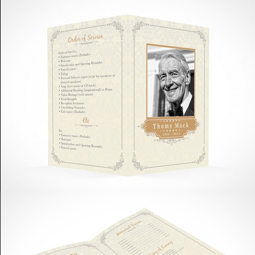 Designs | Modern Memorial & Funeral Program Templates | Postcard, flyer ...
