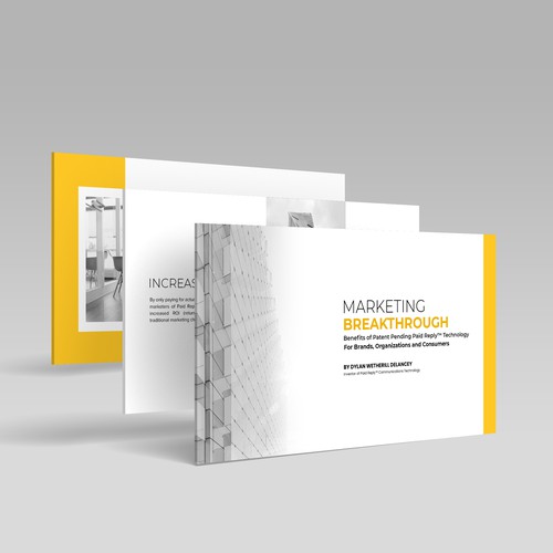 Designs | Patent Pending Marketing Service Booklet | Brochure contest