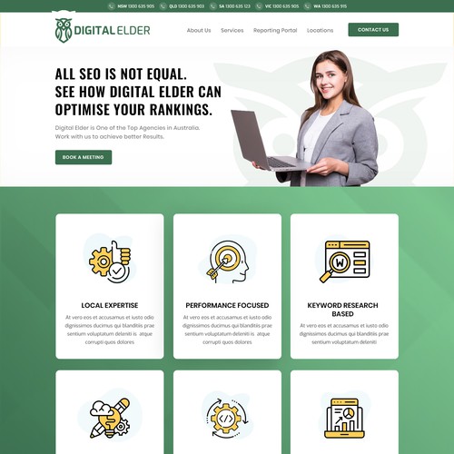 Designs | Digital Marketing Website Redesign - Inspiring / Modern ...