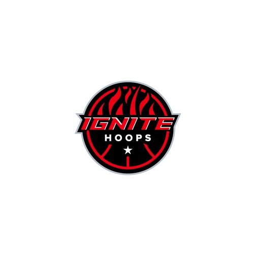 Ignite Hoops - logo design for a youth basketball league | Logo design ...