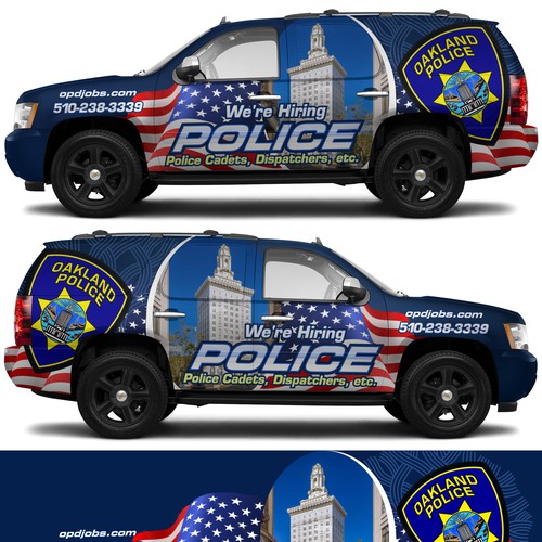 Designs | Recruiting Vehicle Wrap for City of Oakland PD | Car, truck ...