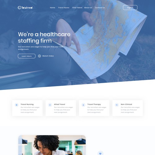 Designs | Design a modern + fun staffing website - Winner will be ...