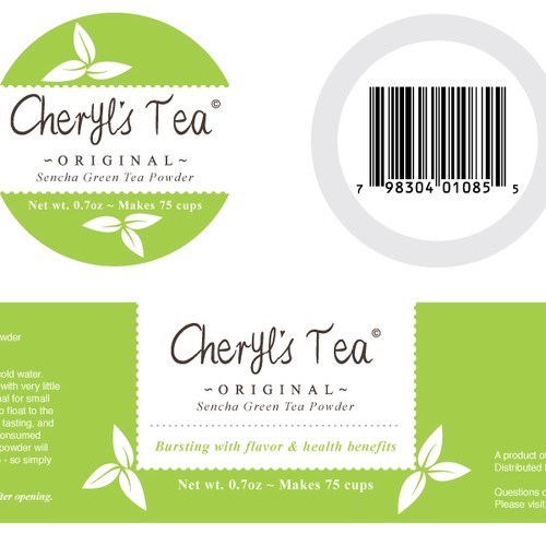Packaging design for green tea powder | Print or packaging design contest