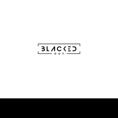 "BLACKED OUT" needs a cool, simplistic and clear logo | Logo design contest