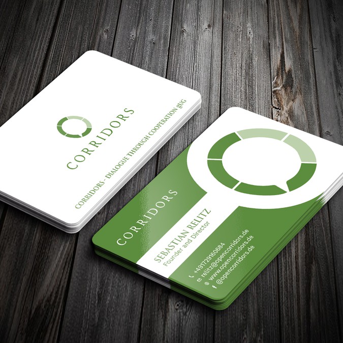 Modern business card for NGO; Logos available | Business card contest