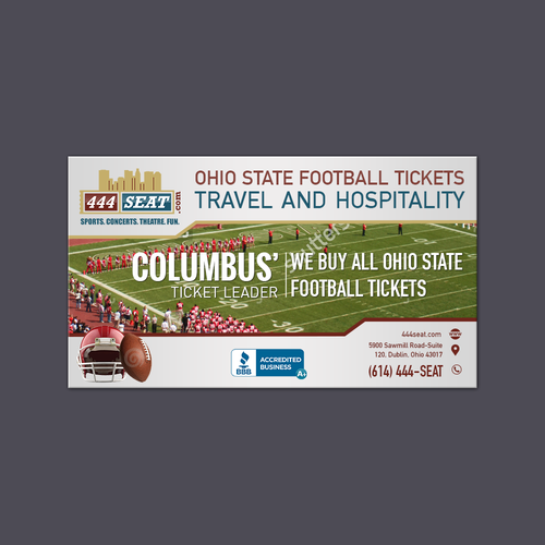 Design Ohio State Football Tickets, Travel and Hospitality Ad for ...