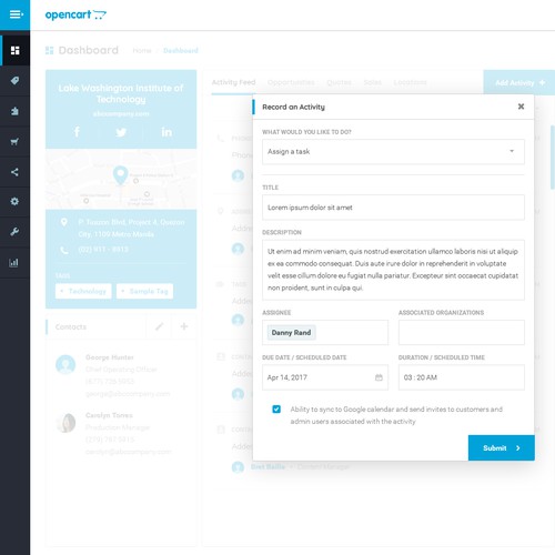 Design an awesome UI/UX for a CRM | App design contest