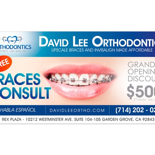 Create an eye catching billboard for our Orthodontist Office: Braces ...