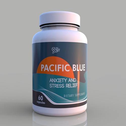 Designs | "Pacific Blue" Supplement Label Design | Product label contest