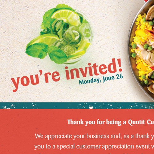 Create invitation email for customer appreciation event | Email contest