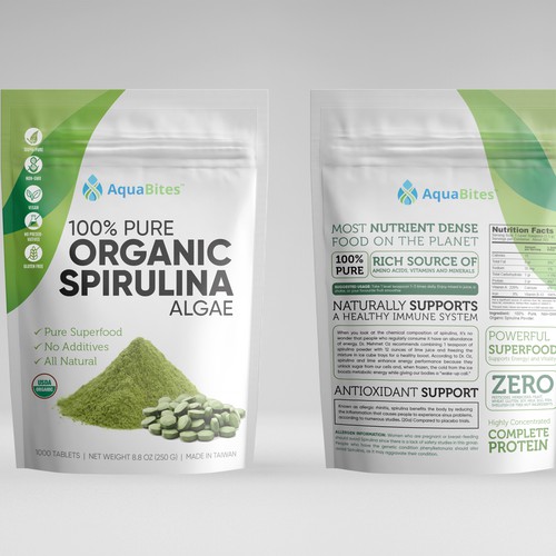 Design packaging for healthy algae brand | Product packaging contest