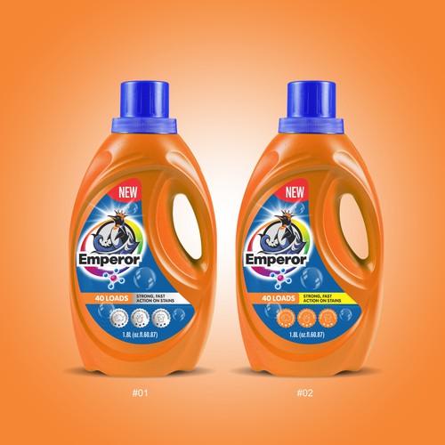 Designs | Label design for liquid detergent brand | Product packaging ...
