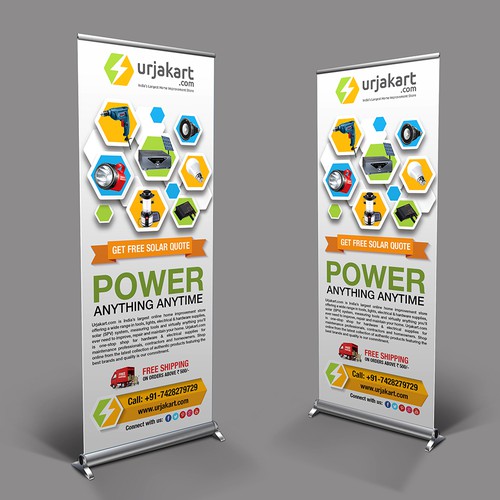 Standy Design for Urjakart.com - India's Home Depot | Poster contest