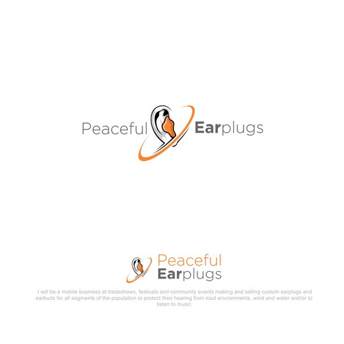Playful, colorful logo: Either an Illustrative Ear or Unique Typography ...