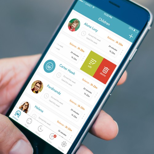 Kids' Performance iPhone app | App design contest